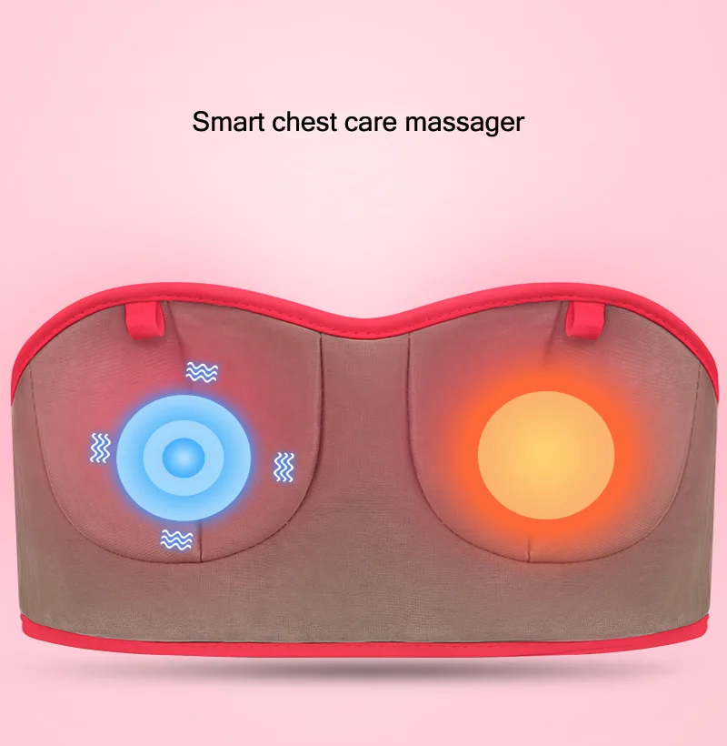 Charging Electric Breast Massage Bra Vibration Chest Massager Growth ...