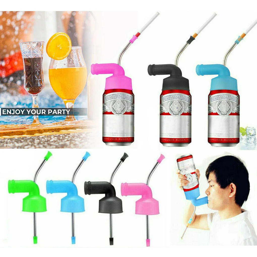 Beer-Snorkel-Straw-Beer-Bong-Funnel-Slammer-Double-Snorkel-Drinking ...