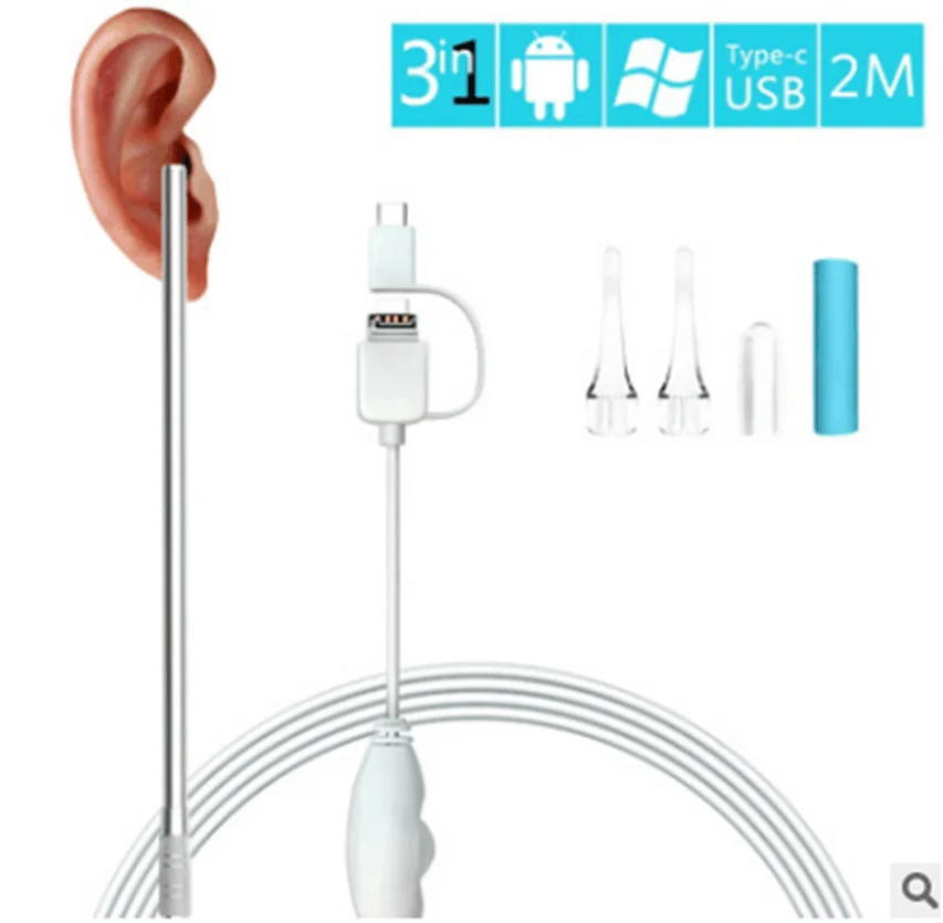 Three-in-one-Visual-Earpick-Endoscope-HD-Ear-Picking-Nose-Cleaning ...