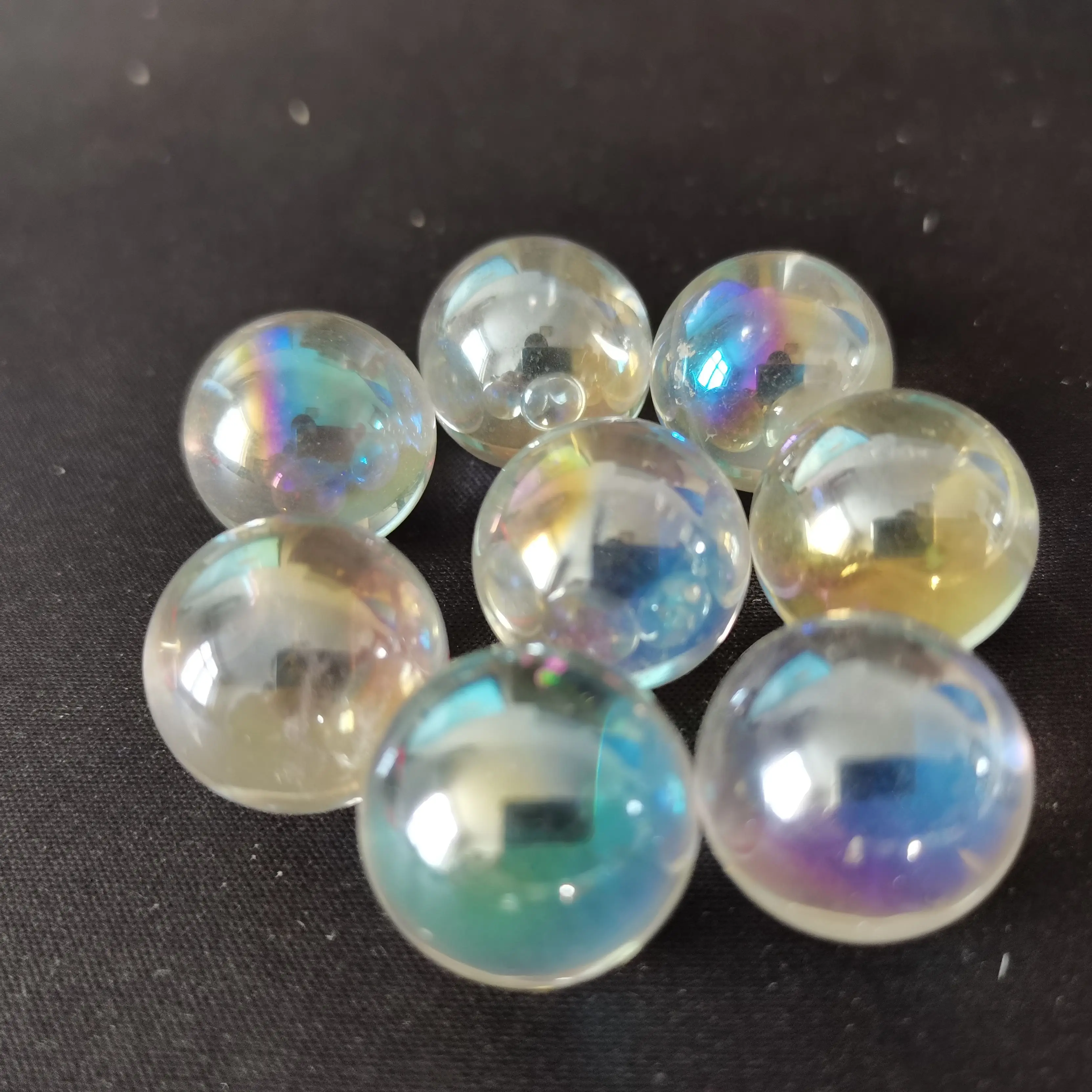 10pcs-Natural-Rainbow-Crystal-Ball-10pcs-Clear-Quartz-Sphere-Aura-Angel ...