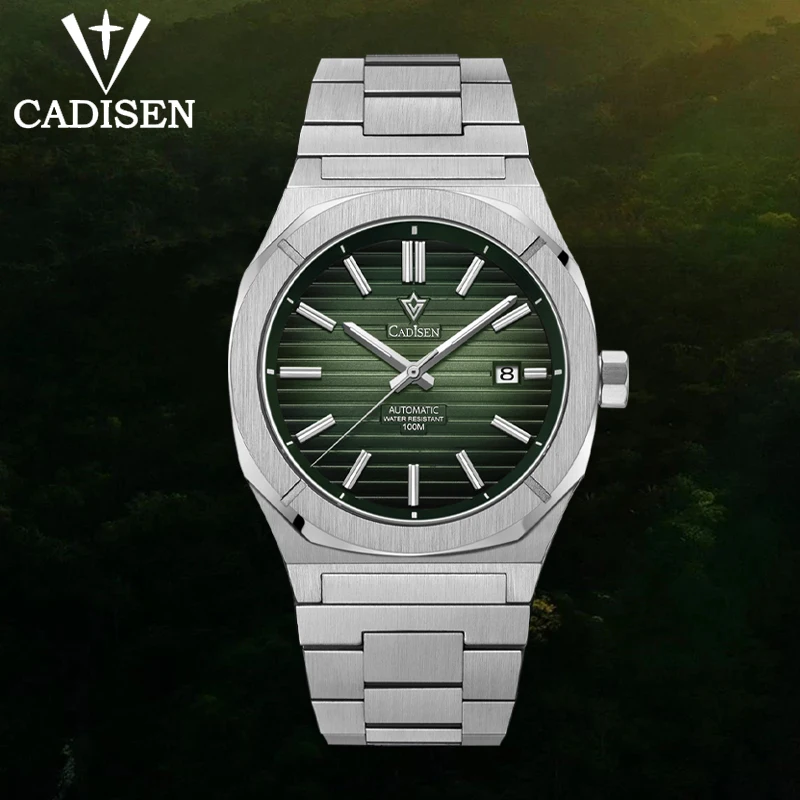 Cadisen Mens Watches Automatic Mechanical Watch Men Waterproof 8215 ...