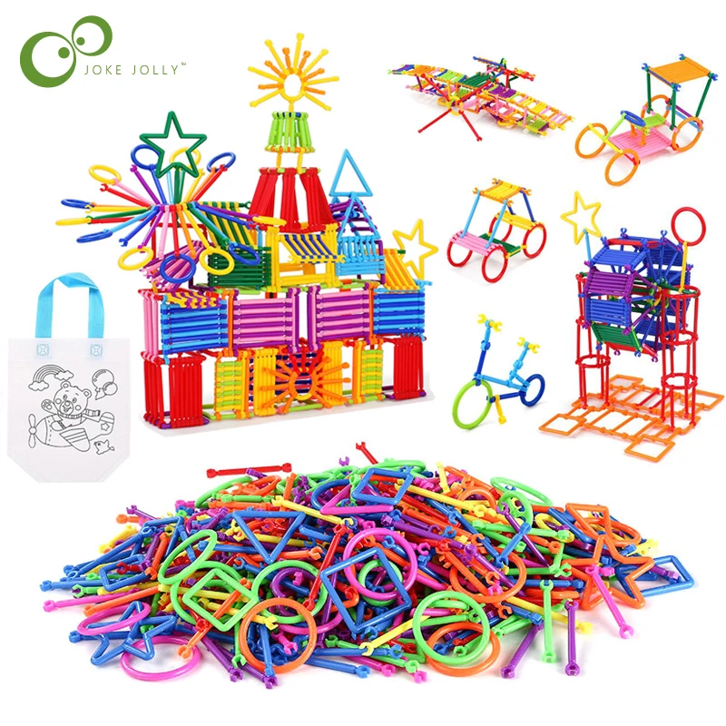 120/240Pcs DIY Assembled Building Blocks Smart Stick Building Blocks ...
