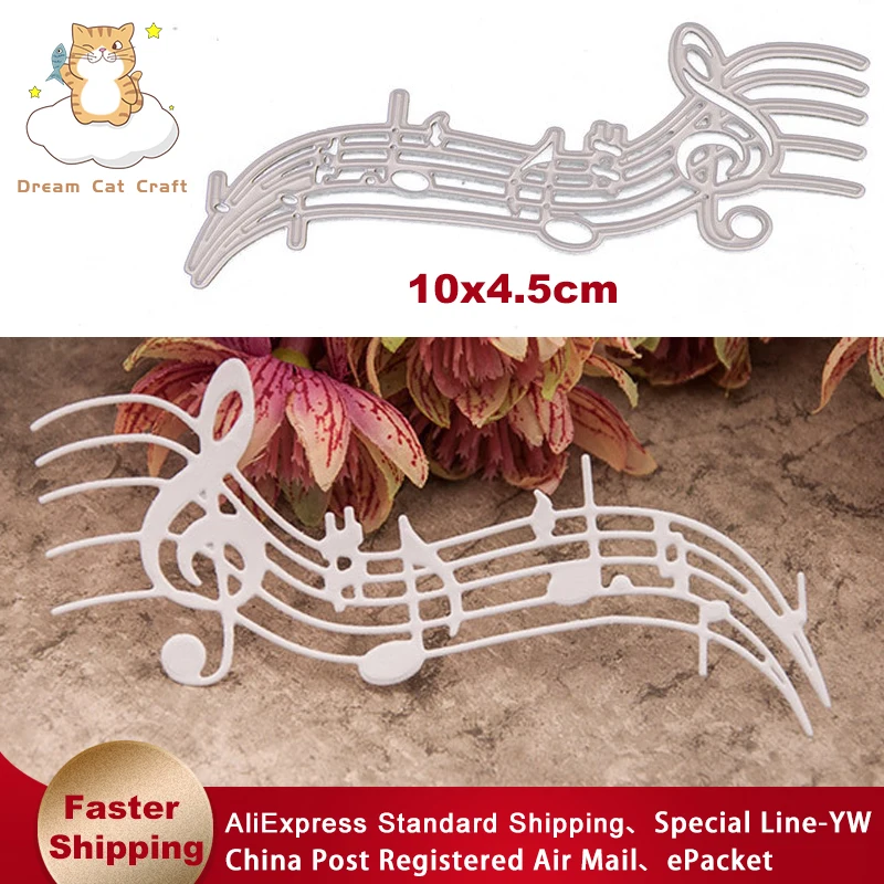 Musical-Note-Staff-Metal-Cutting-Dies-Decorative-Scrapbooking-Steel ...