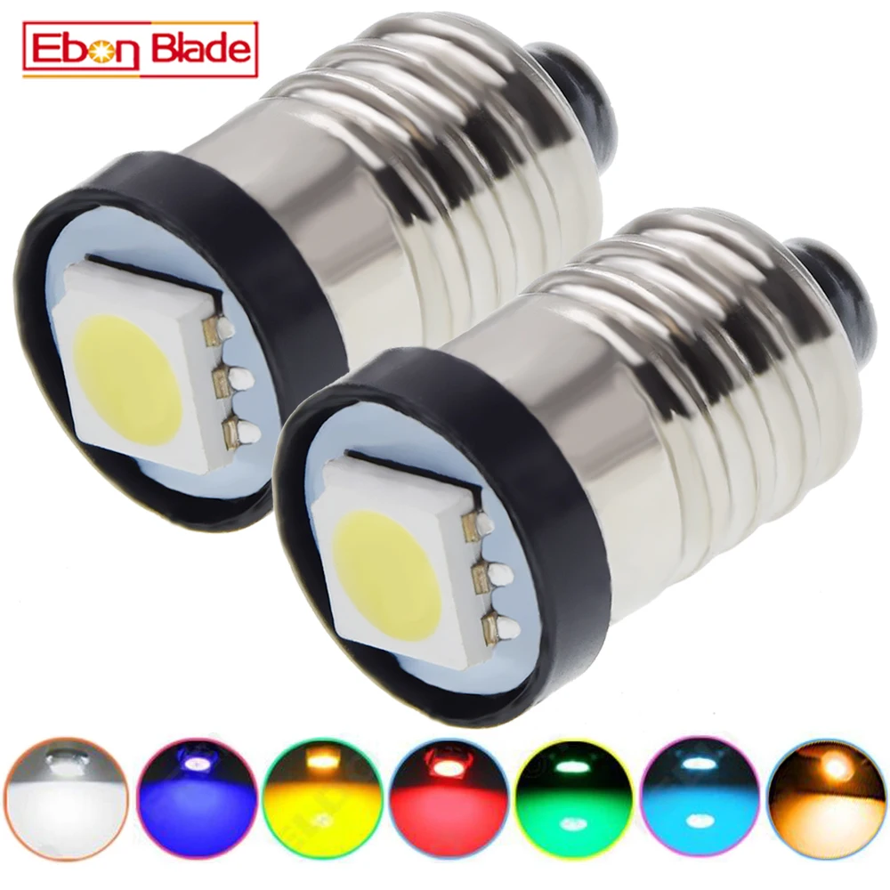 2Pcs-Miniature-LED-Light-3V-3-Volt-Mini-Lamp-E10-Screw-Base-Small ...