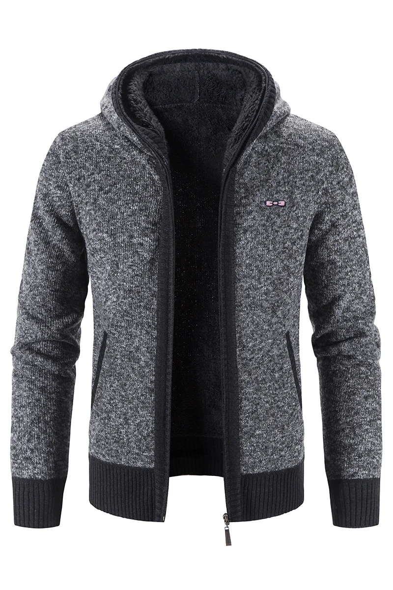 Gilet-cardigan,Pull décontracté avec fermeture éclair pour Homme, tricot, grande taille, automne ...