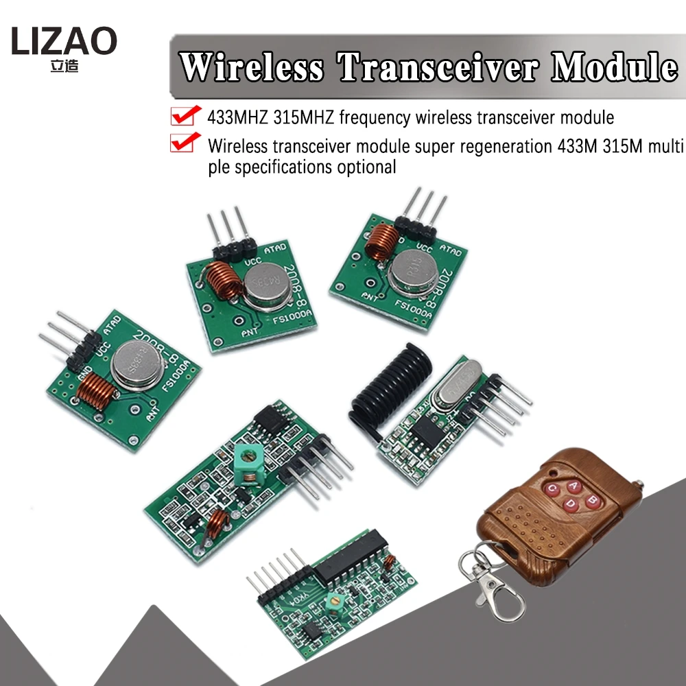 315Mhz-433Mhz-RF-Wireless-Transmitter-Module-and-Receiver-Kit-5V-DC ...