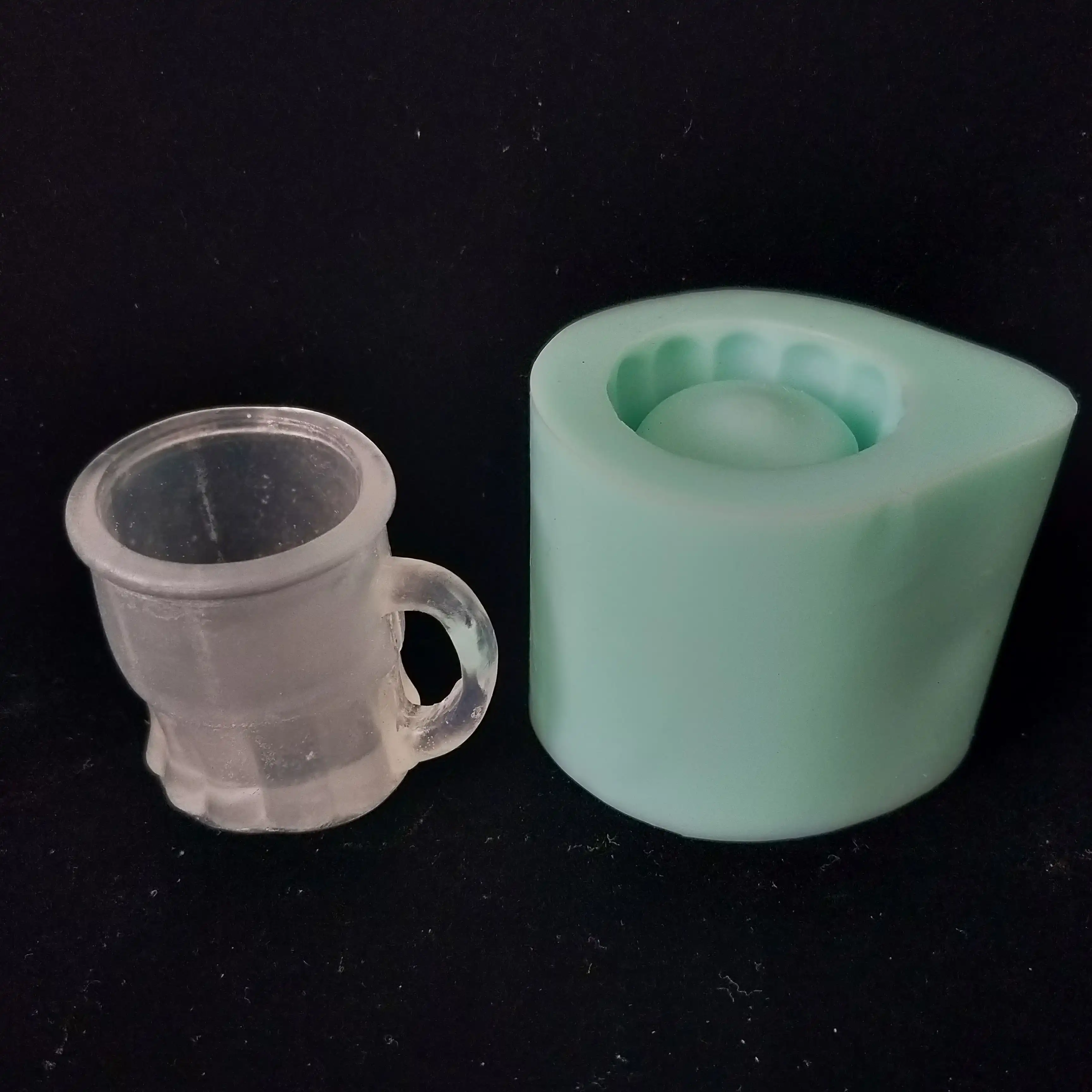 QT0168 PRZY silicone glass cup mold Beer mug mold handmade soap making ...