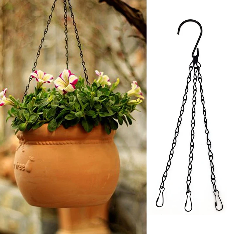 Taille Chaîne de suspension en fer noir, trois groupes de chaînes à ...