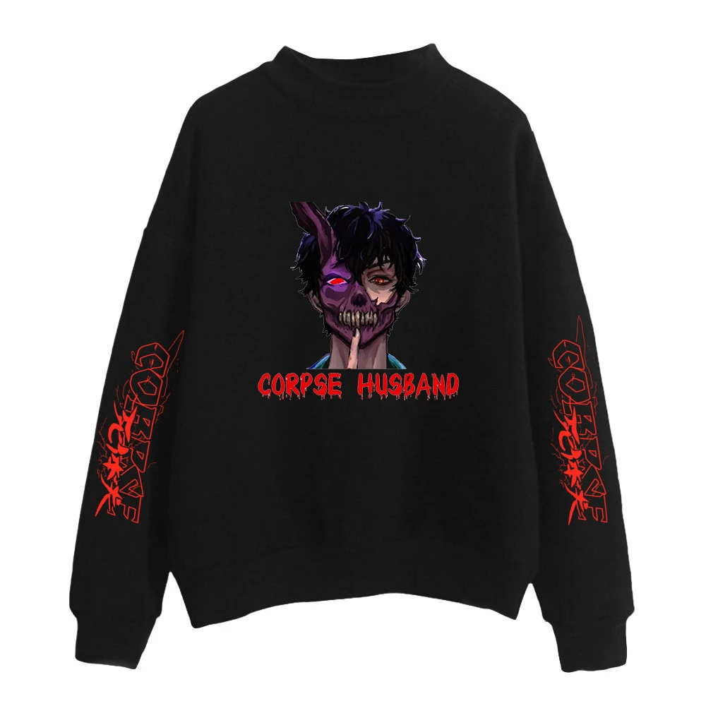 Corpse-Husband-Merch-Sudadera-de-cuello-alto-para-mujer-ropa-de-calle ...