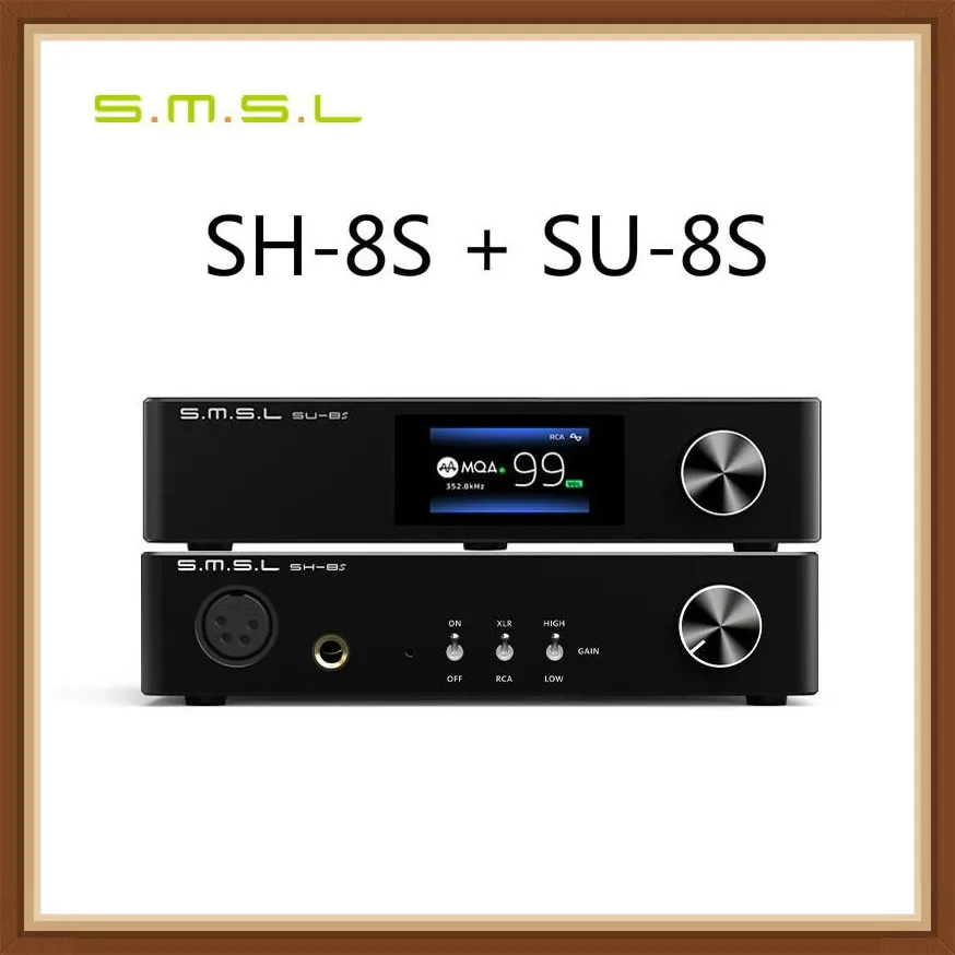 SMSL SU 8S MQA 디코더 + SMSL SH 8S 헤드폰 앰프 SU8S SH8S 콤보 DAC + AMP|디지털 아날로그 ...