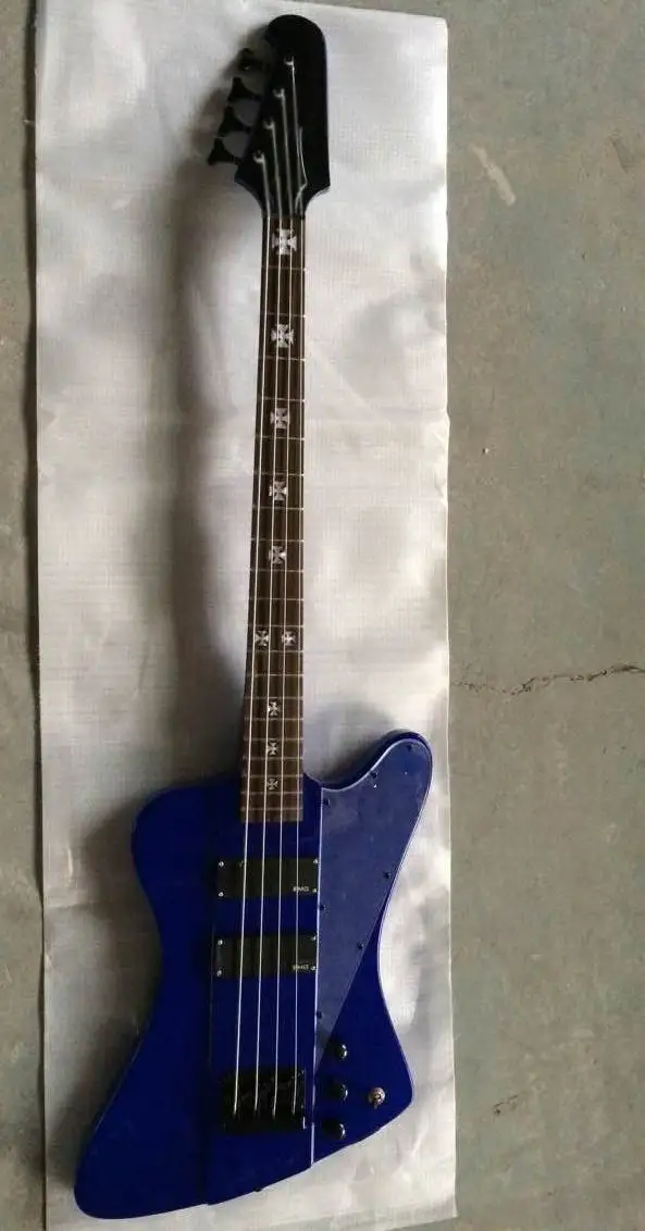 New Arrival 4 String Electric Bass Guitar Firebird Model In Metallic ...