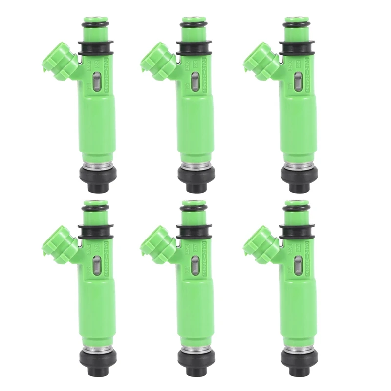 6Pcs-Lot-Fuel-Injectors-195500-3170-1955003170-MD332733-for-Mitsubishi ...