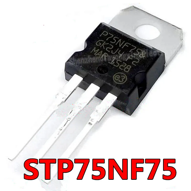 10pcs/lot Stp75nf75 To-220 P75nf75 75n75 Mosfet Transistor - Integrated ...