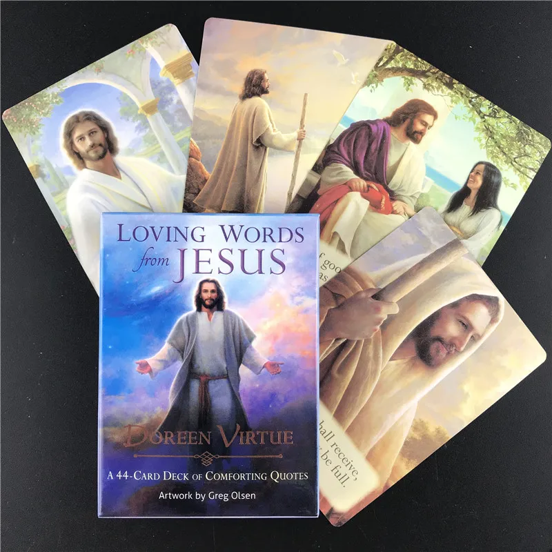 Loving Words Jesus Oracle Cards | English Tarot Games | Board Games ...