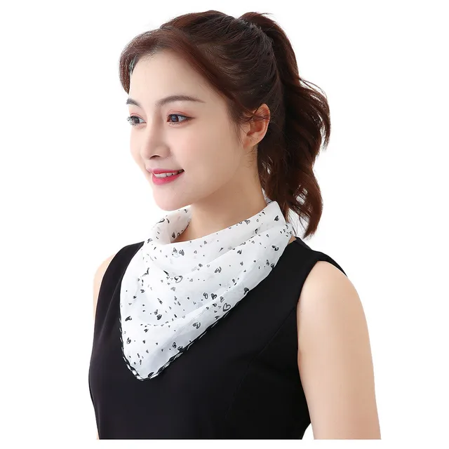 Sun Protection Mask Scarf Silk Neck Scarf （2Pcs） - Worth Buy Store