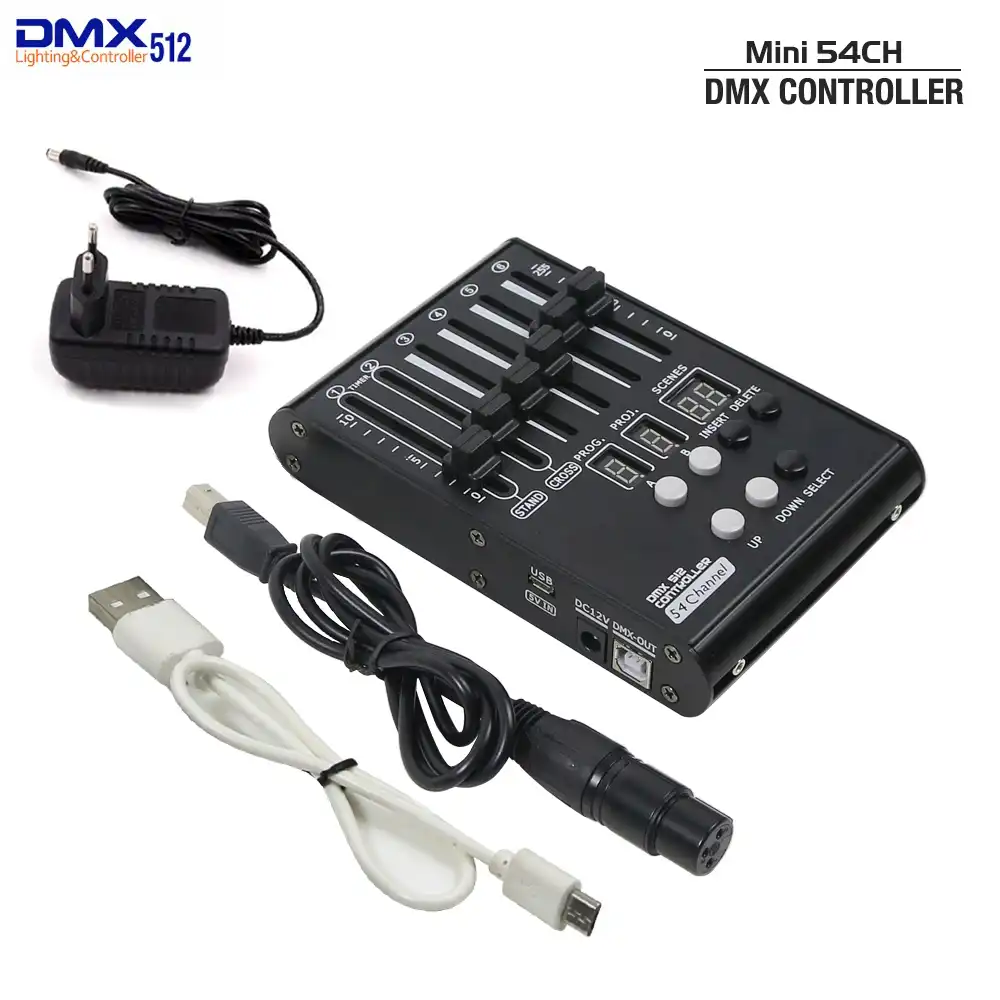 Promotion! MINI DMX Controller 54 Channel DMX Dimmer Console For Stage ...