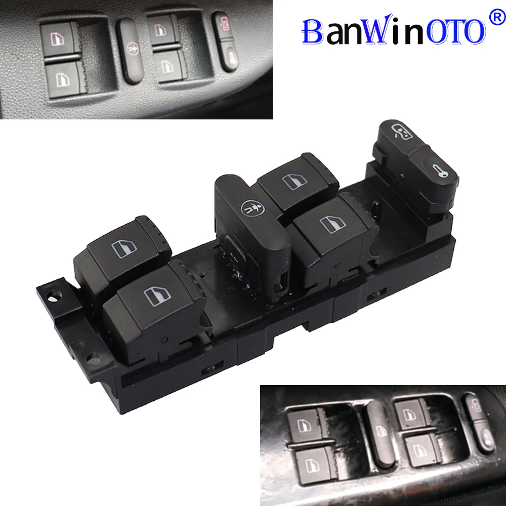 1J4959857-Master-Window-Panel-Switch-For-Volkswagen-Golf-4-Jetta-Bora ...