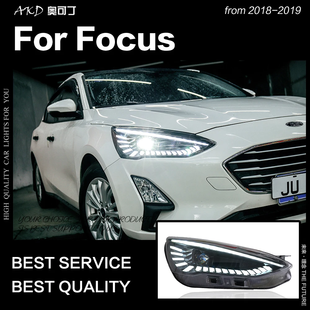Akd Car Styling For Ford Focus Headlights 2018-2019 New Focus Led ...