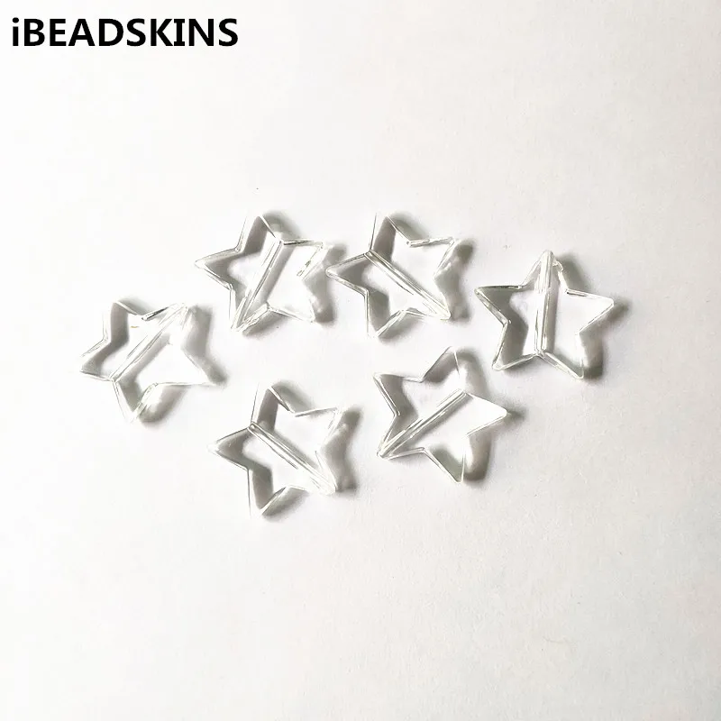 Acrylic Beads Transparent Star | Beads Star Acrylic Diy | Star Shaped ...