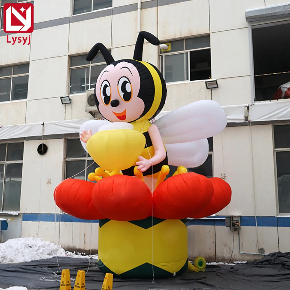 Customized-2-3-4-Meters-Giant-Inflatable-Bee-Large-Bee-Model-for-Party ...