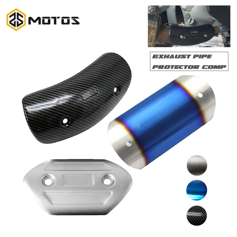 ZS-MOTOS-Motorcycle-Exhaust-Protector-Heat-Shield-Cover-For-Ak-YO-AR-SC ...
