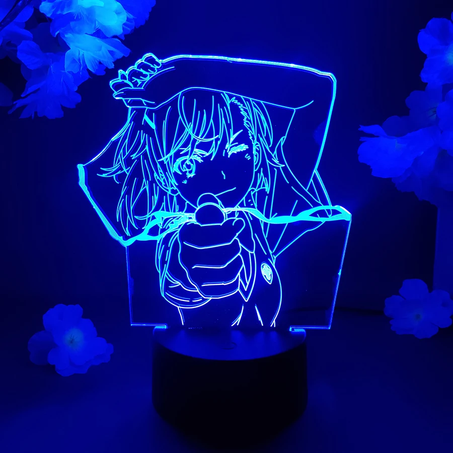 Led Anime Lamp A Certain Scientific Railgun Misaka Mikoto Cute Bedroom ...