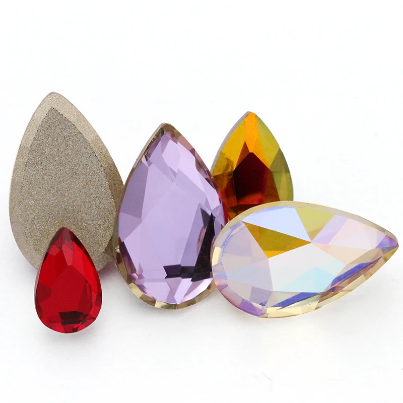 20pcs Glue On Nails Rhinestones Flatback Loose Stones For Clothes Bags ...