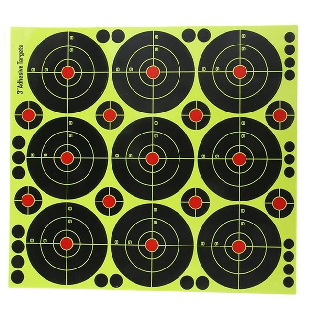 90 Pcs Hunting Training Target Paper 3 Inch Fluorescence Sticker ...