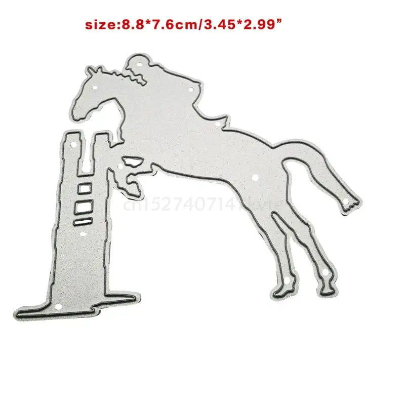 Horse Jumping Stencil