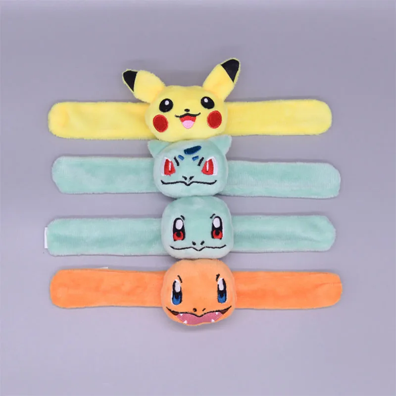 TAKARA-TOMY-Kawaii-Plush-Wristband-Bracelet-Pikachu-Genie-Turtle-Doll ...