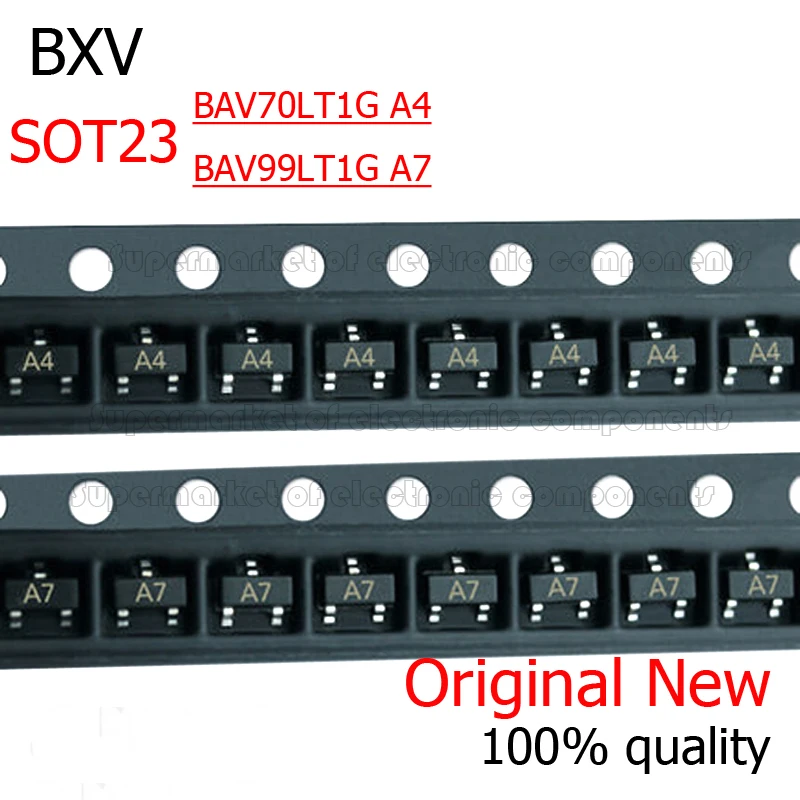 100PCS/LOT 2N7002 2SA1015 2SC1623 2SC1815 2SC945 BAS16 BAT54C BAT54S ...