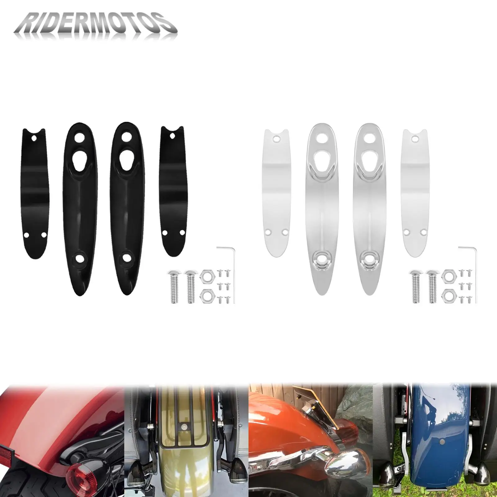 Motorcycle Rear Turn Signals Indicators Extension Bracket Relocation ...