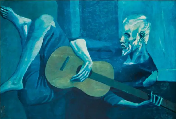 Picasso Blue Guitar