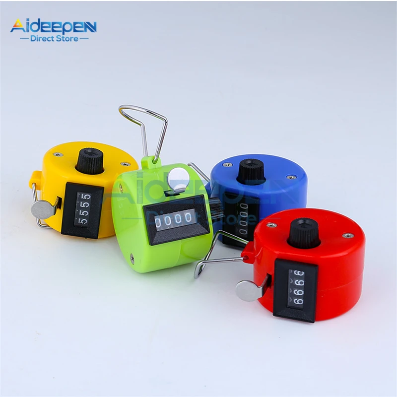 Hand-held-Mechanical-4-Digit-Counter-Plastic-Metal-Tally-Counter-Palm ...