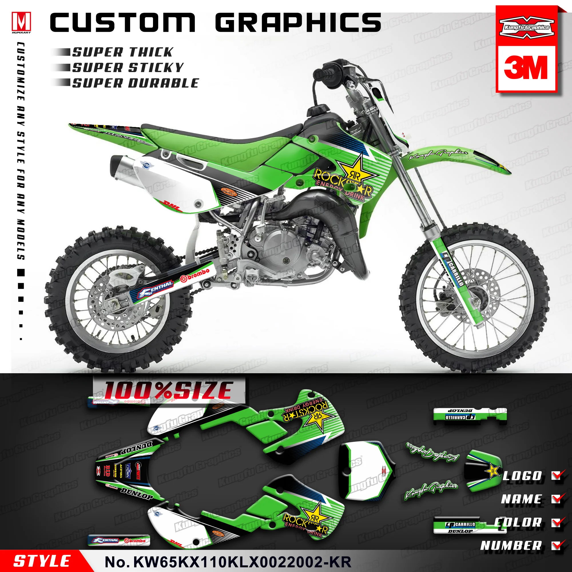 Kawasaki Kx 65 Graphics