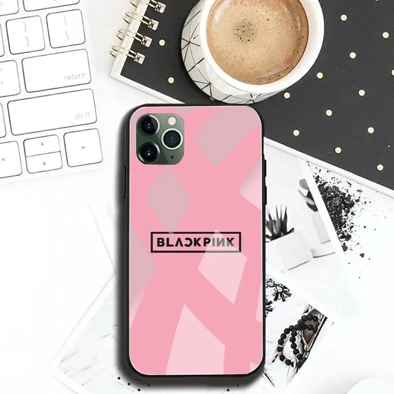 Blackpink's Lisa Phone Case Tempered Glass For iPhone - KawaiiMerch.com