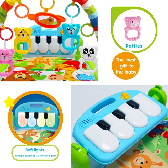 Baby Play Mat Kids Activity Gym Rug Puzzle Carpet With Piano Keyboard ...