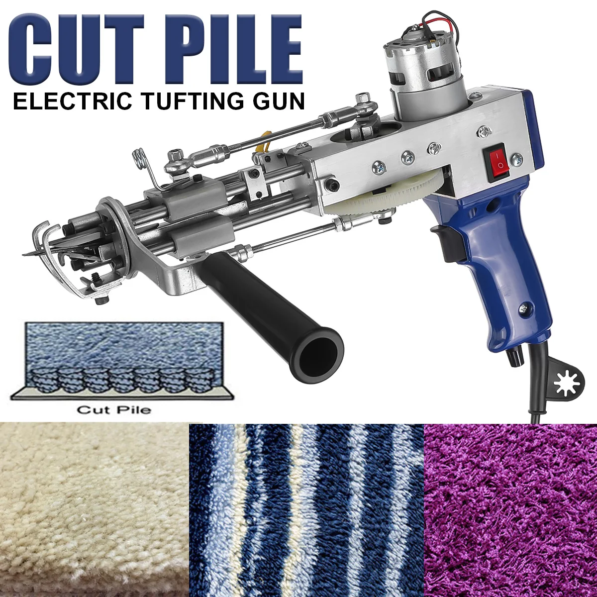 50~60hz Electric Carpet Tufting Gun Carpet Weaving Flocking Machines ...