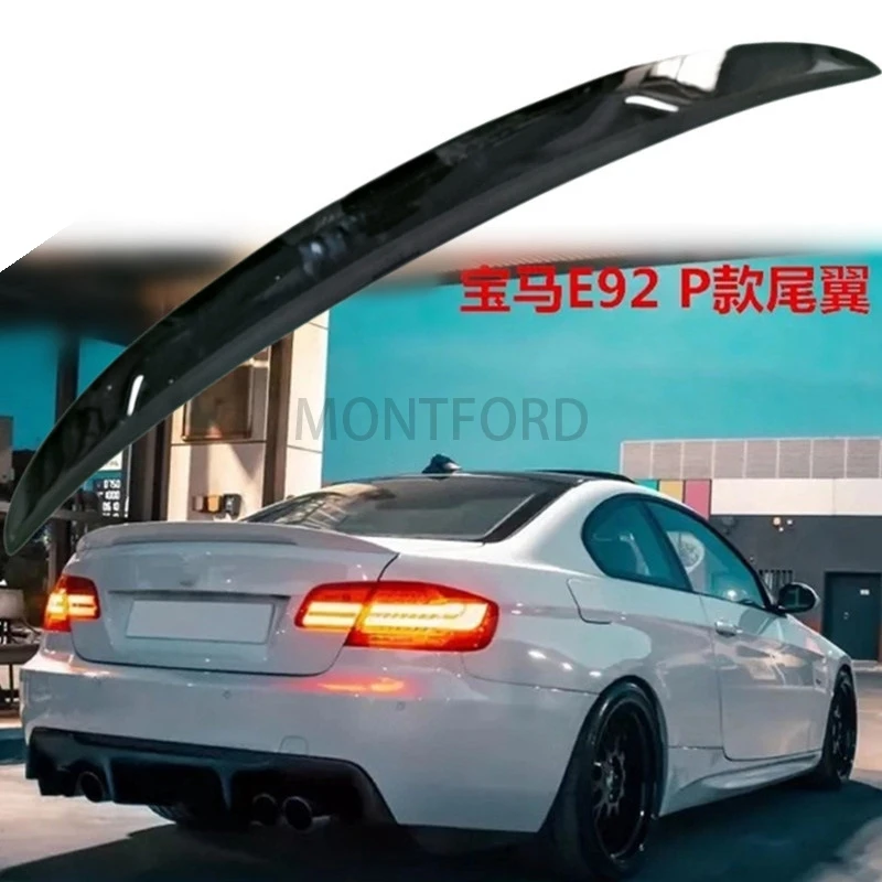 P Style For Bmw E92 Spoiler 3 Series 2 Door E92 M3 & E92 Coupe Abs ...