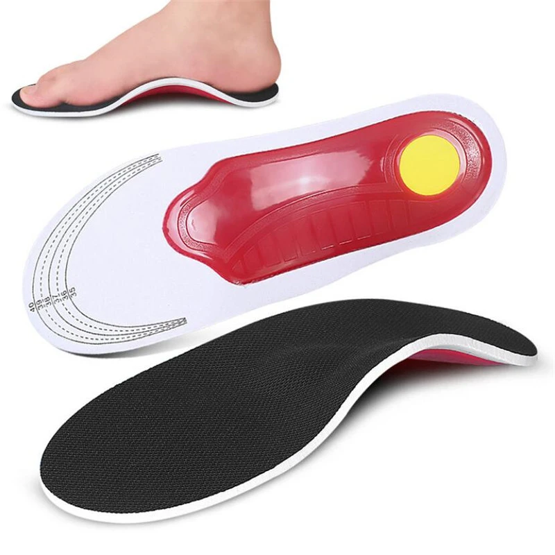 Premium Orthotic High Arch Support Insoles Gel Pad 3D Arch Support Flat ...