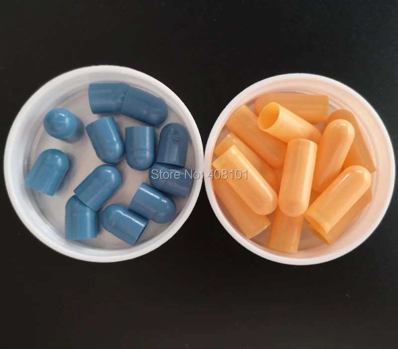 Cápsula de vegetales vacía HPMC, tamaño HALAL 0, Color azul/amarillo, 0 ...