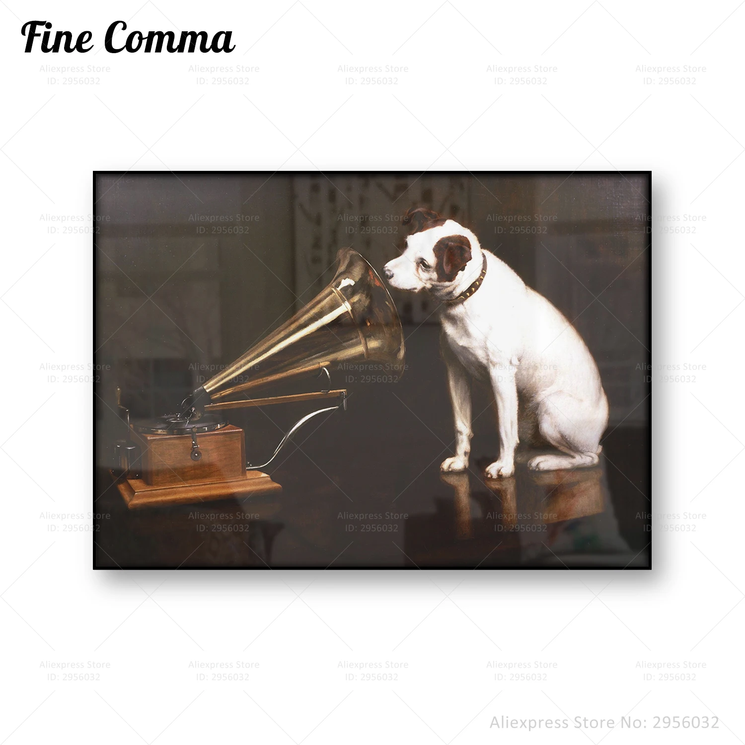 La voz de su maestro Francis Barraud Nipper Dog, pintura Vintage ...