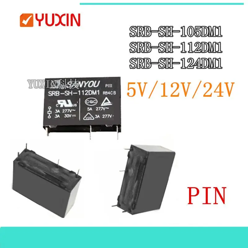 10pcs/lot New Relay Srb-sh-112dm1 Srb-sh-105dm1 Srb-sh-124dm1 5vdc ...