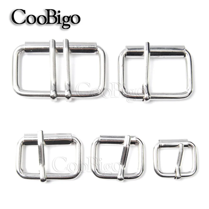 5pcs-Adjustable-Roller-Pin-Belt-Buckles-Snap-Rectangle-Metal-Ring-for ...