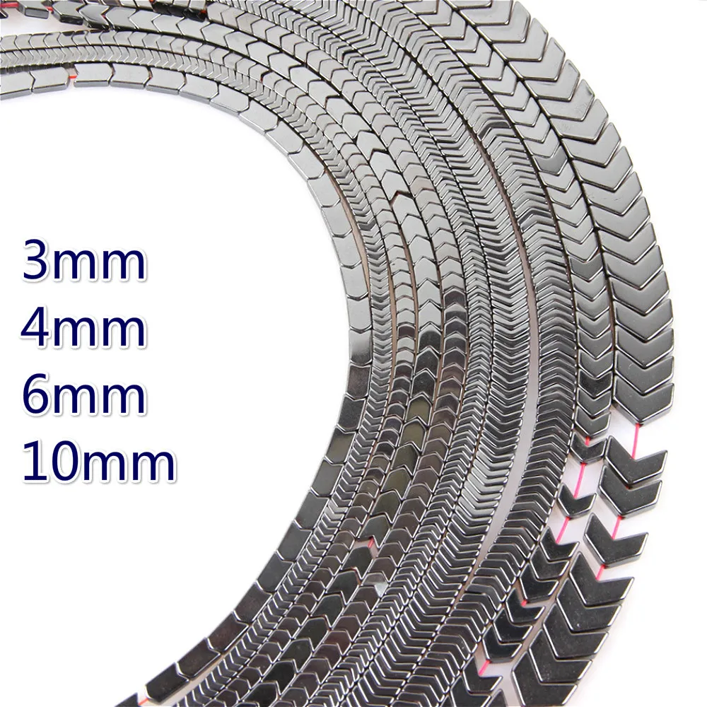 Natural-Stone-Hematite-V-shaped-Beads-3-10mm-Black-Zong-Arrow-Shaped ...