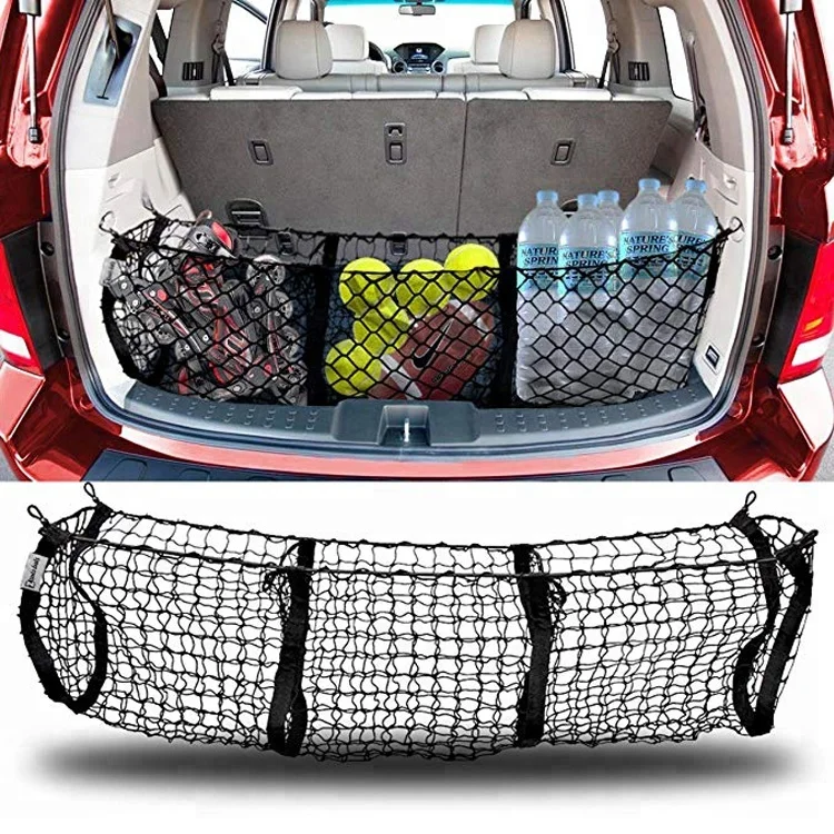 Car Trunk Nets Elastic Strong Nylon Cargo Luggage Storage Organizer Net ...