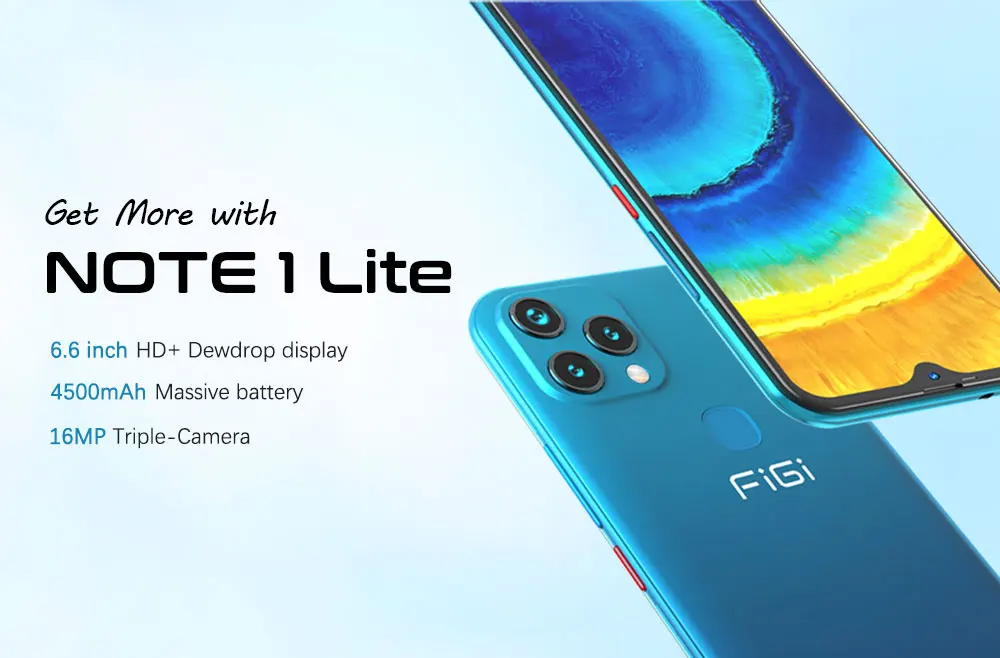 -20% sur Smartphones FIGI Note 1 Lite 6.6 pouces 4+64G 4500mAh caméra ...