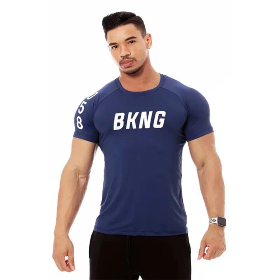 Printed Breathable Gym Fitness & Workout Men’s T Shirt - Men's Fitness ...