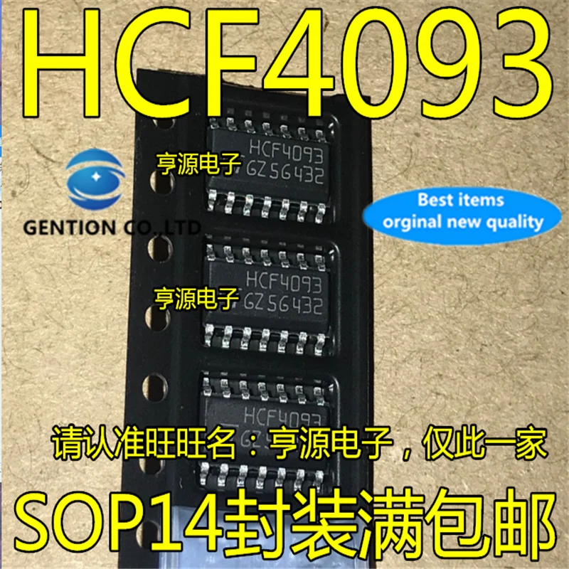 10Pcs HCF4093 HCF4093M013TR SOP 14 Logic grid inverter in stock 100% ...