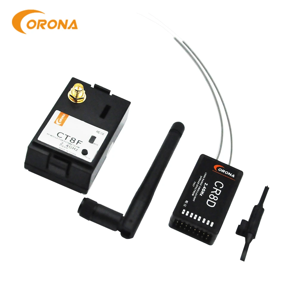Corona 2.4ghz Futaba/hitec Module & Rx Combo Cr8d And Ct8f V2 Dsss ...
